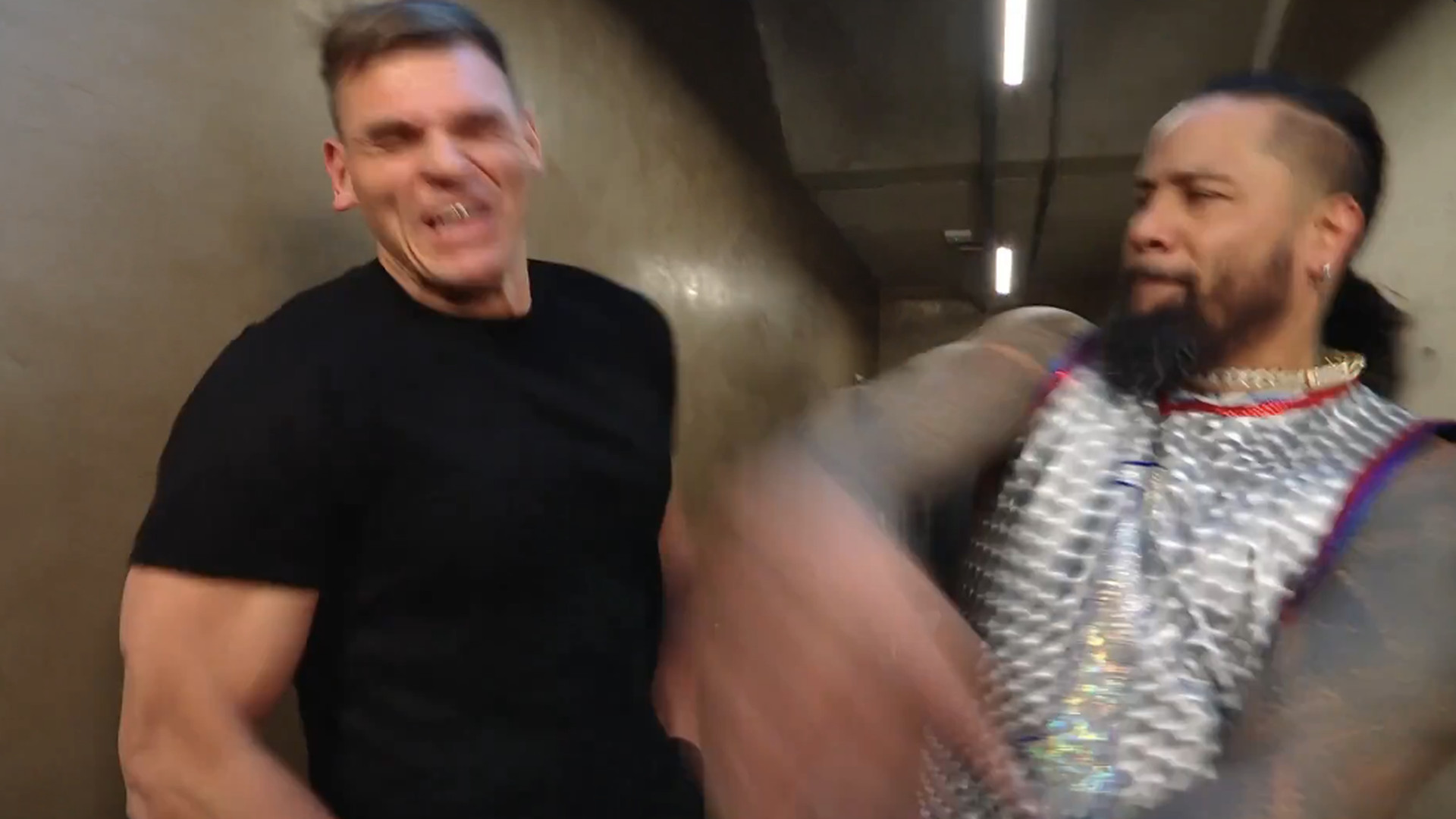 Jimmy Uso slapped the hell out of GUNTHER