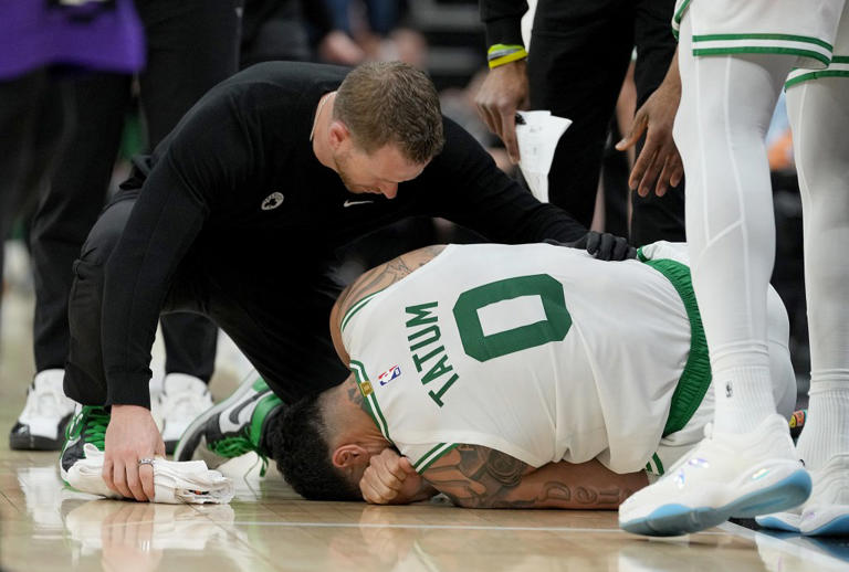 Jayson Tatum injured on flagrant foul in Celtics potential nightmare