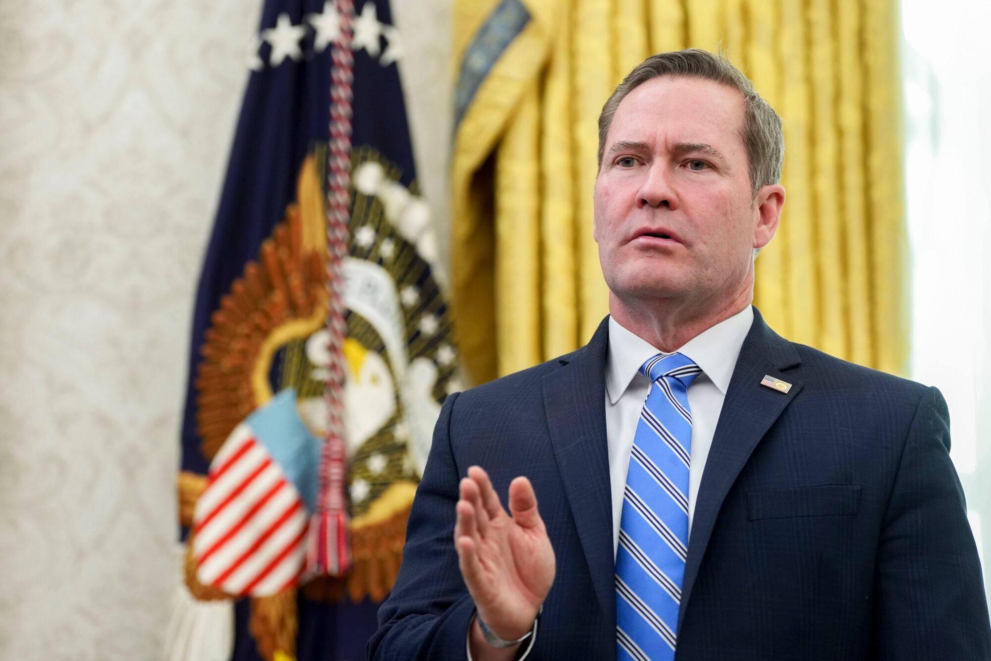 Trump Backs Waltz, Reviewing Signal App Use After Chat Leak