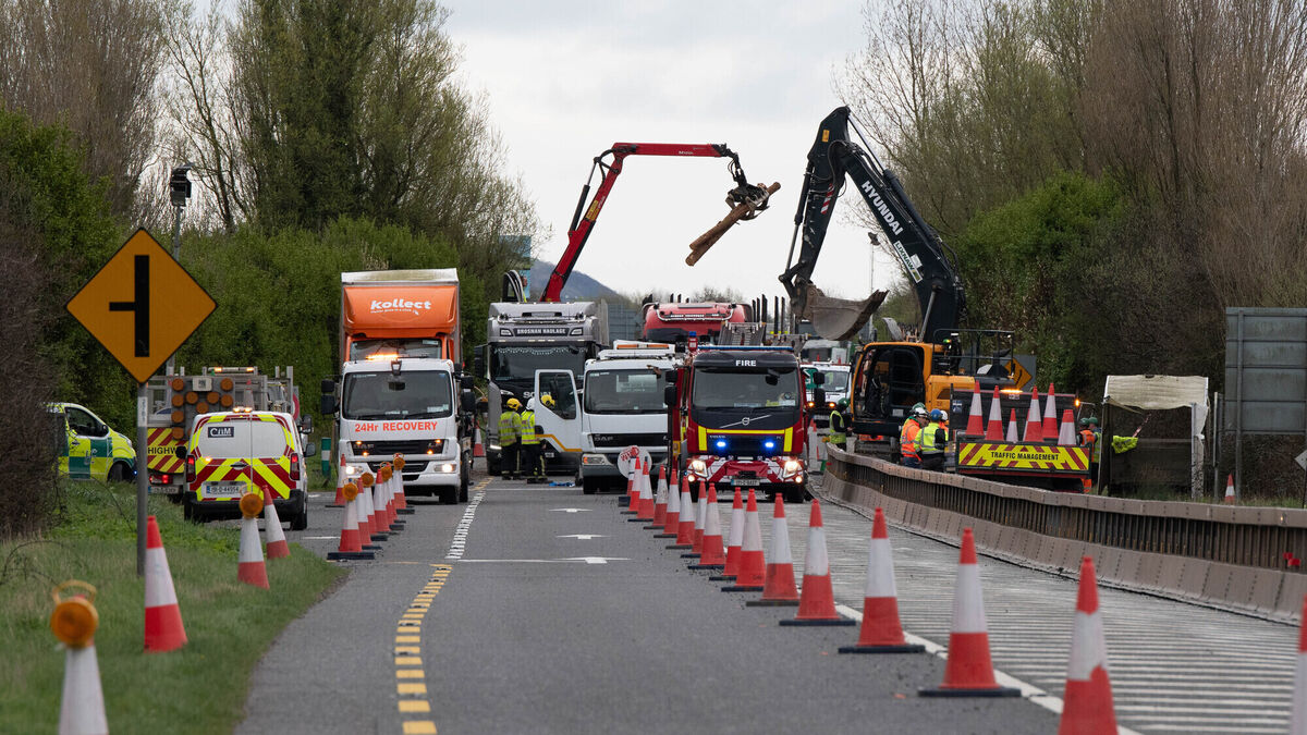 Five injured following four-vehicle crash involving three trucks on ...