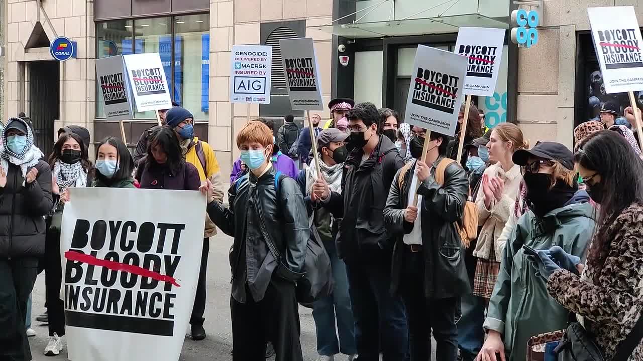 'Boycott bloody insurance' protest held in London