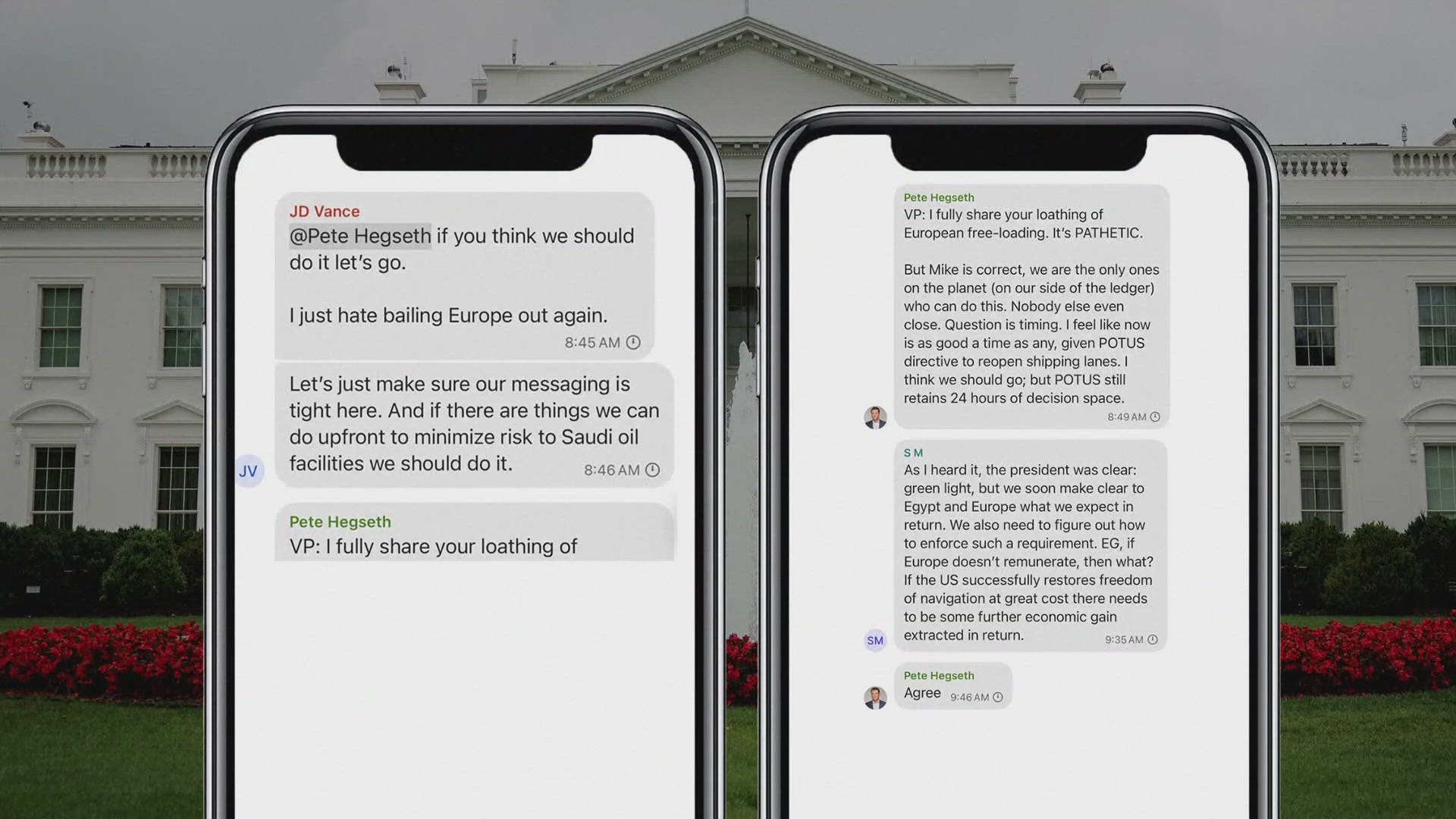 Journalist accidentally added to White House group chat with sensitive ...