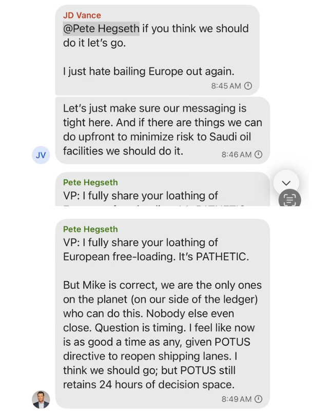 Signal War Plans Chat: Read Leaked Texts in Full