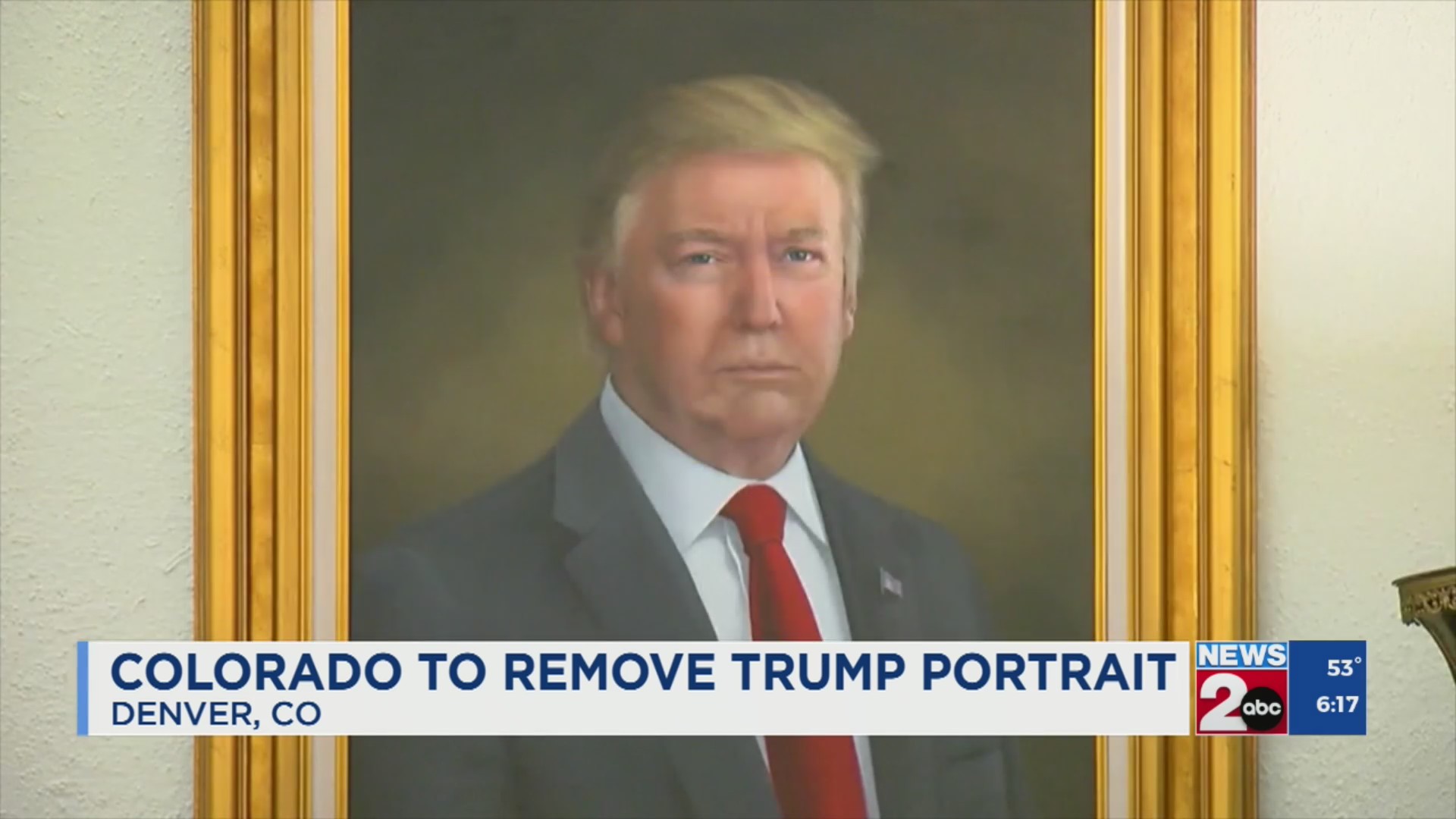 Colorado to remove Trump portrait after president's criticism