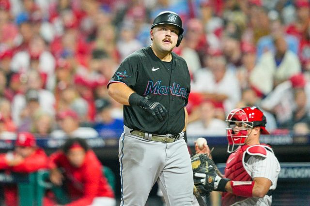 Jake Burger Doubles In Loss To Mariners