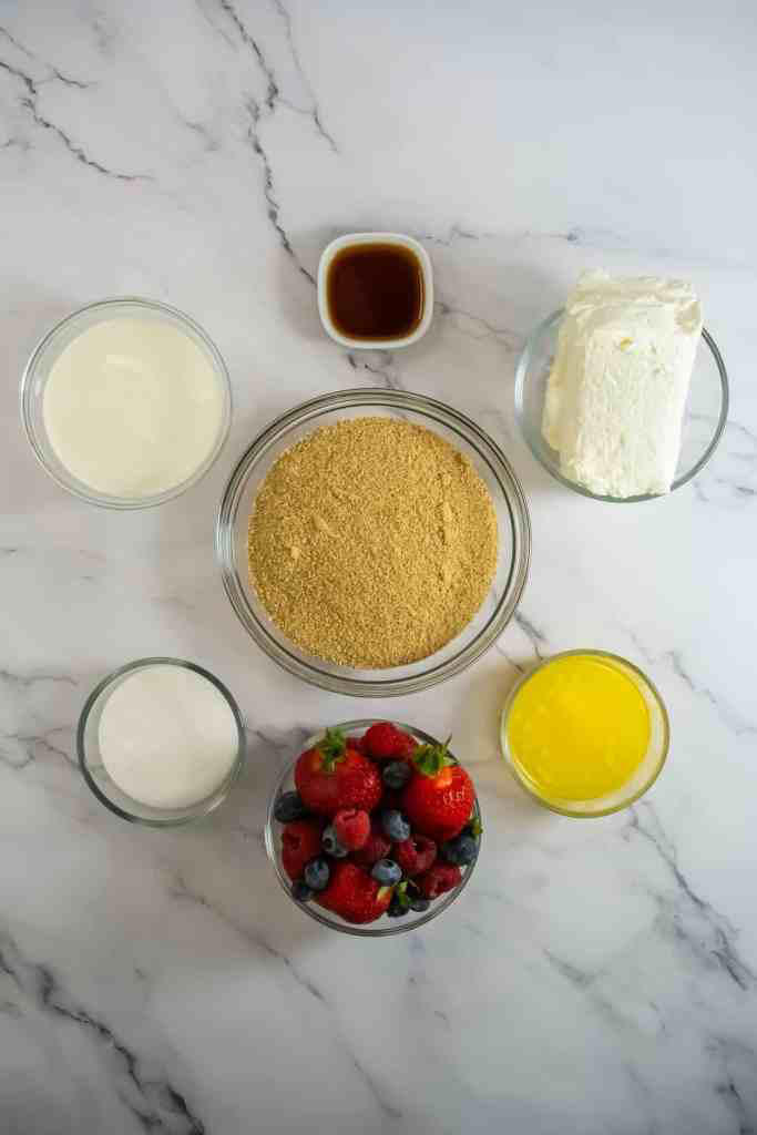 Quick & Easy No Bake Mini Mixed Berry Cheesecakes Recipe
