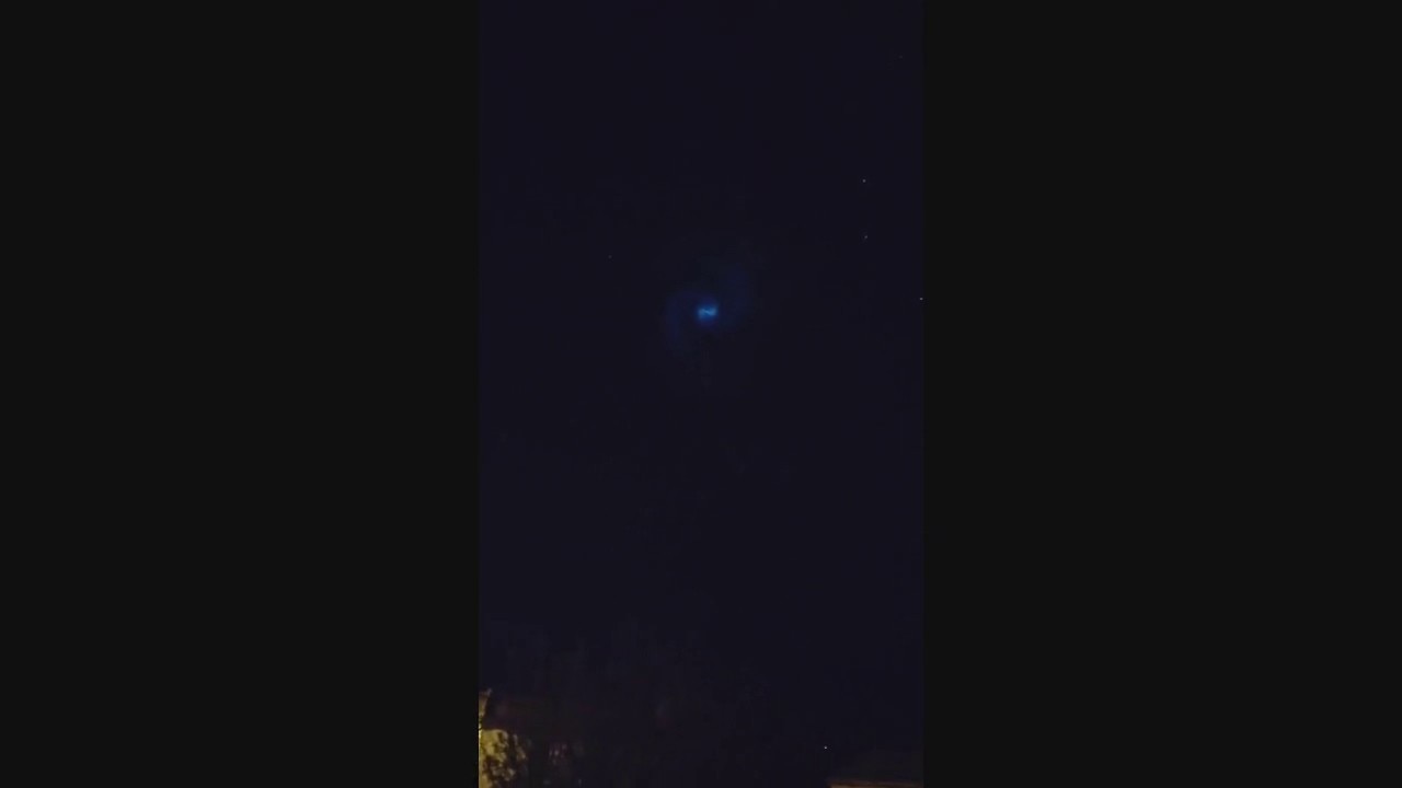 Watch: SpaceX launch produces dazzling blue spiral in sky above Europe