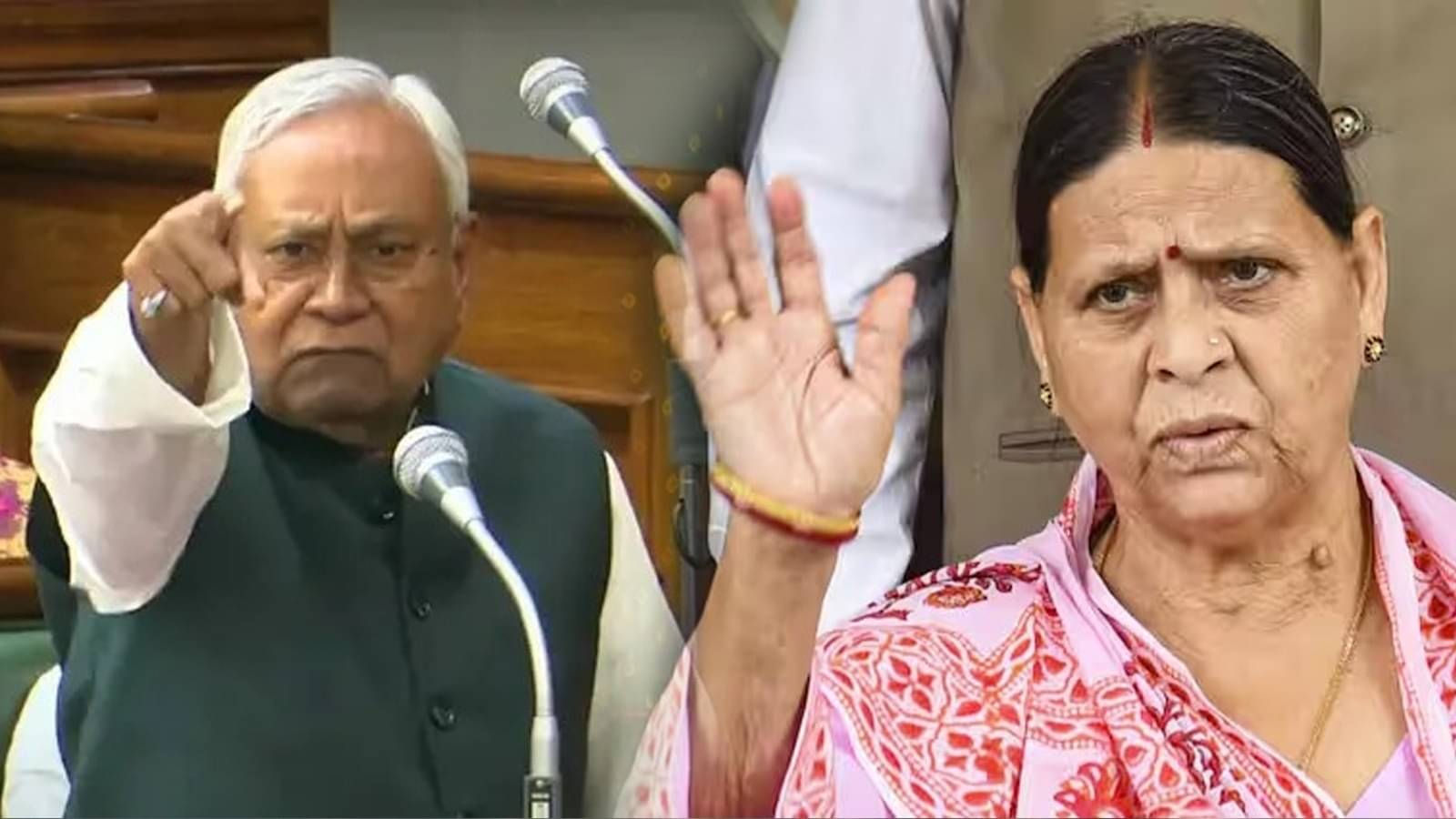 Major Showdown In Bihar Legislative Council, Nitish Kumar Questions Rabri Devi's Political ...