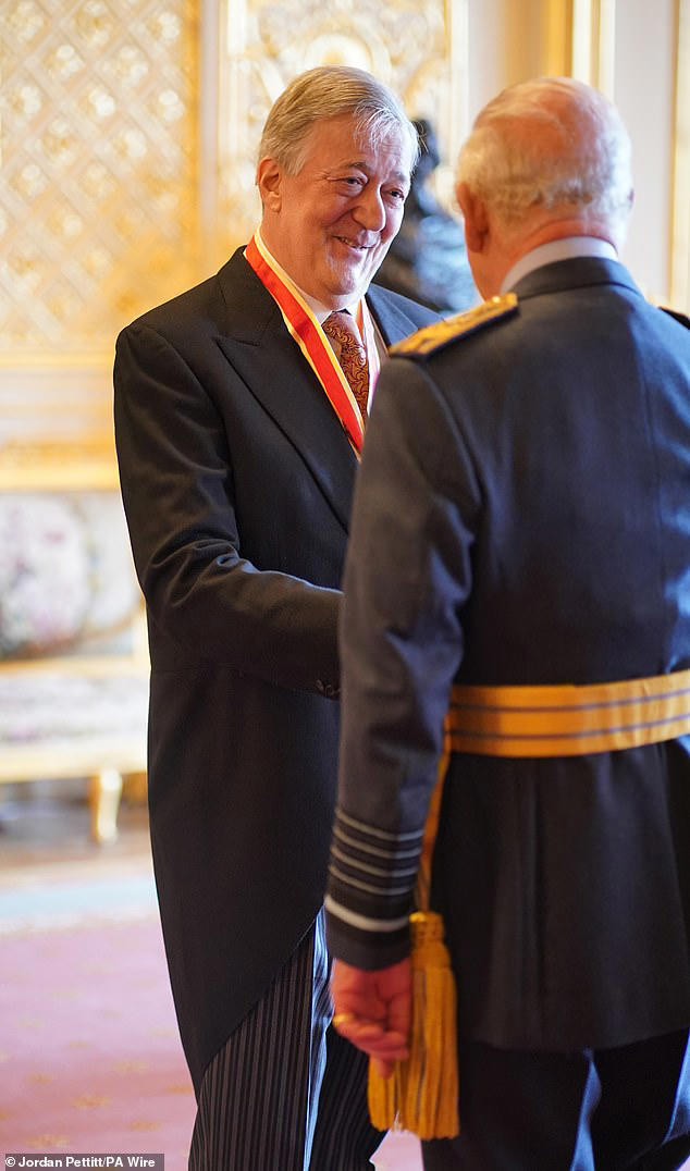 Stephen Fry, 67, is seen with husband, 37, for first time in SIX YEARS