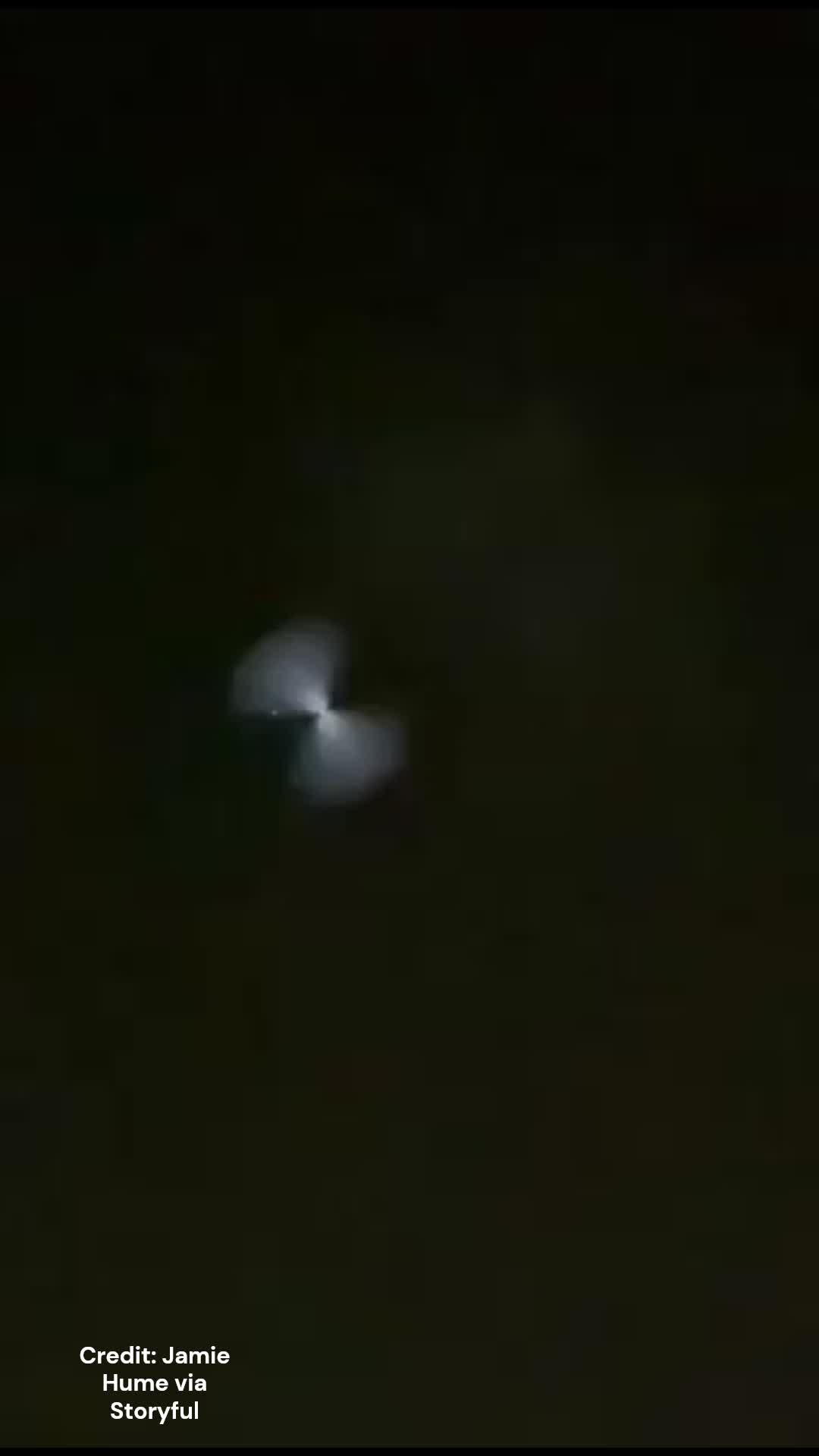 Blue Spiral Captivates Skywatchers in Wake of SpaceX Launch (Credit ...