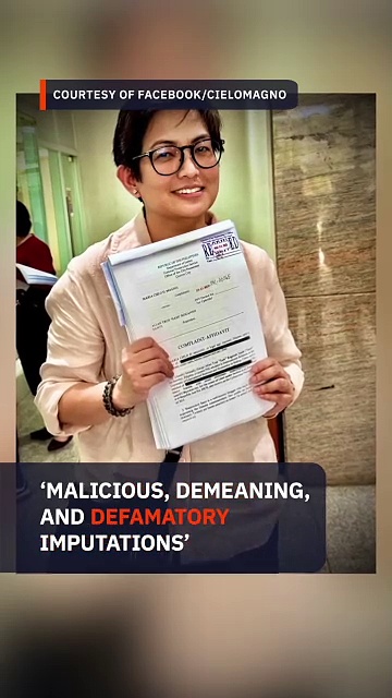 Ex-DOF official Cielo Magno files cyber libel complaint vs Sass Sasot