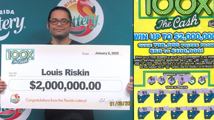 Jacksonville man wins $2 million from $10 scratch-off ticket