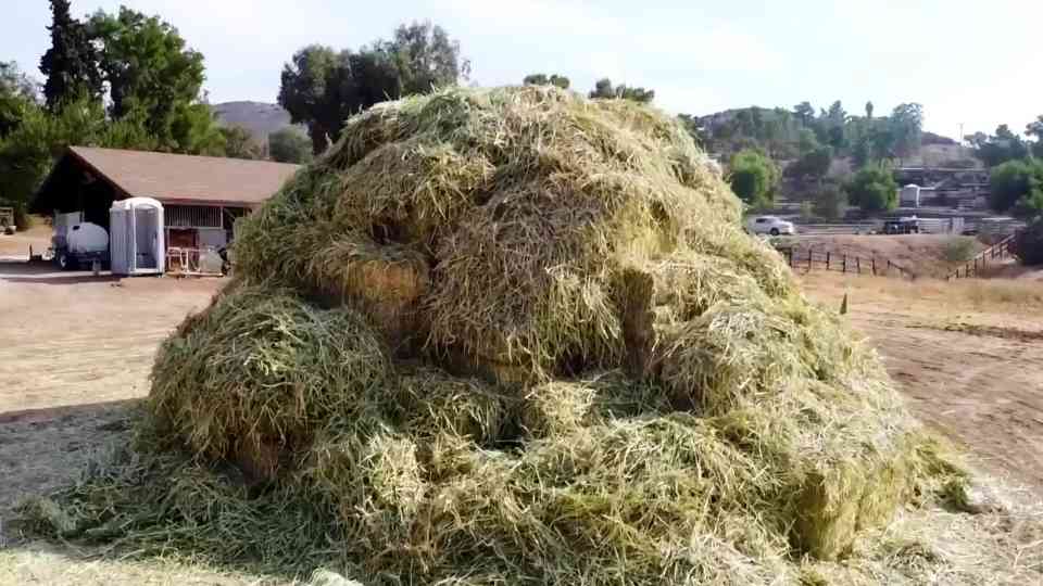 HIDDEN Bunker in GIANT Haystack!