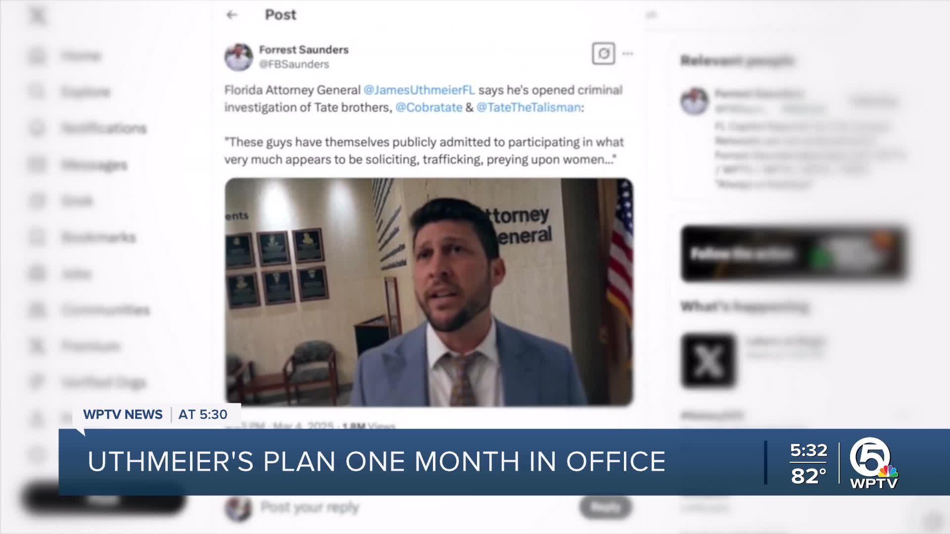 James Uthmeier talks priorities as Florida's new attorney general