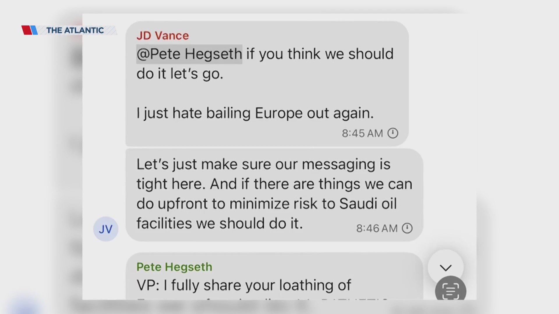 Trump officials texted attack plans to a group chat in a secure app ...