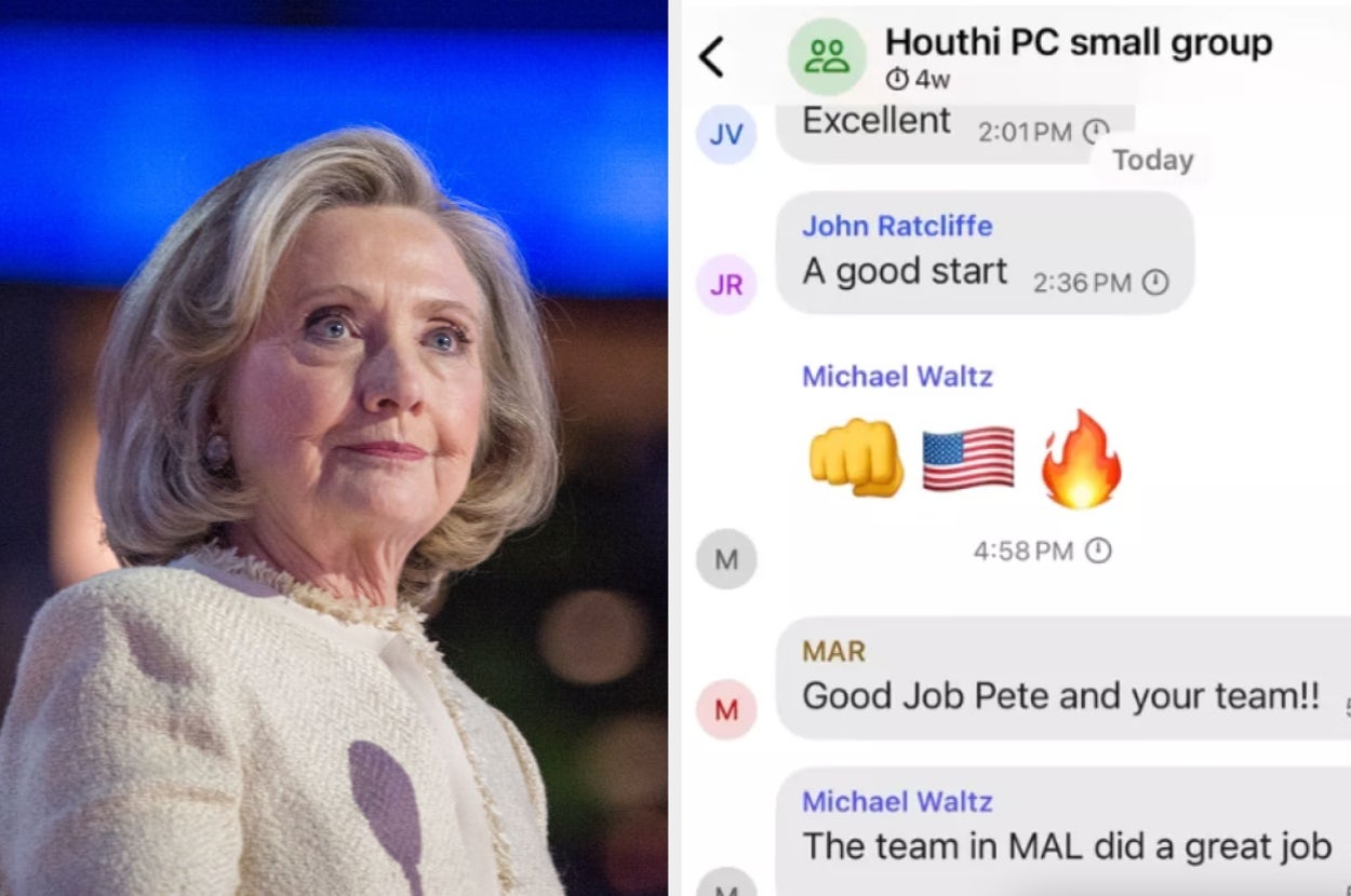 Hillary Clinton's Reaction To The Pete Hegseth Group Chat Drama Is ...