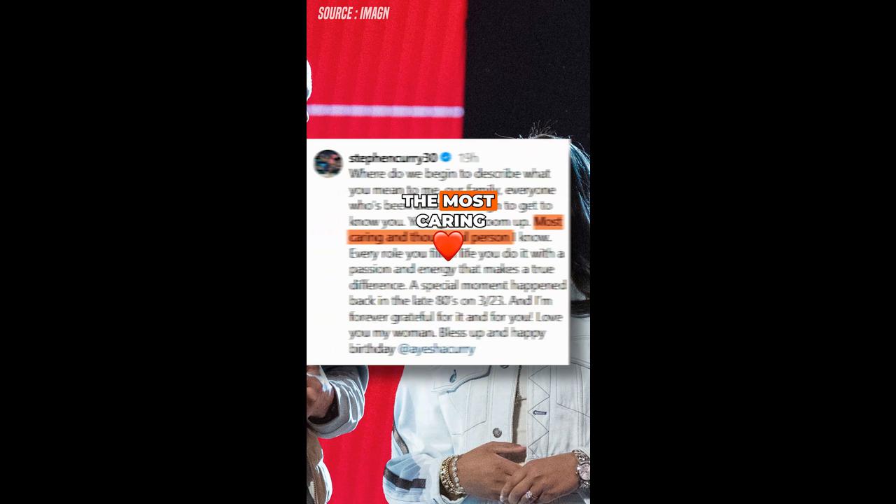 Watch Steph Curry’s loving birthday tribute to his wife Ayesha Curry