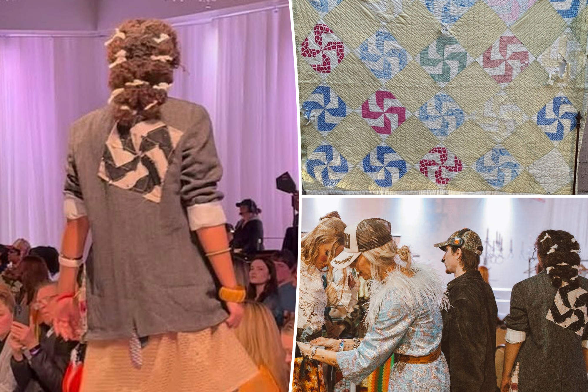 Swastika design on fashion week runway sparks fury as creator addresses ...