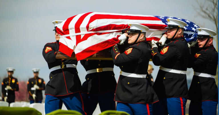 Why the Marine Corps only uses six body bearers for funeral ceremonies