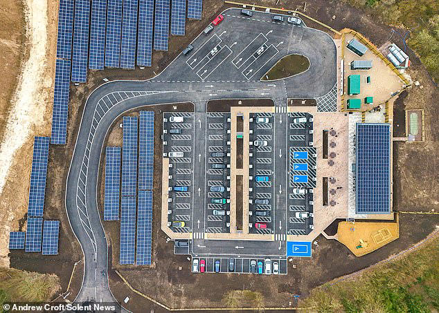 Britain's biggest electric car charging station is unveiled