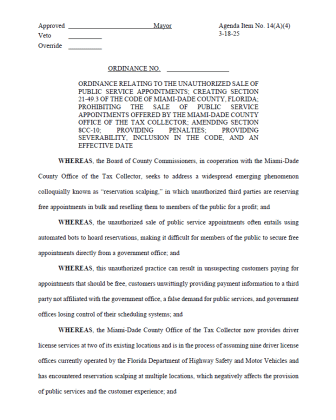 Miami-Dade County Tax Collector Supports Commissioner Kevin Marino ...