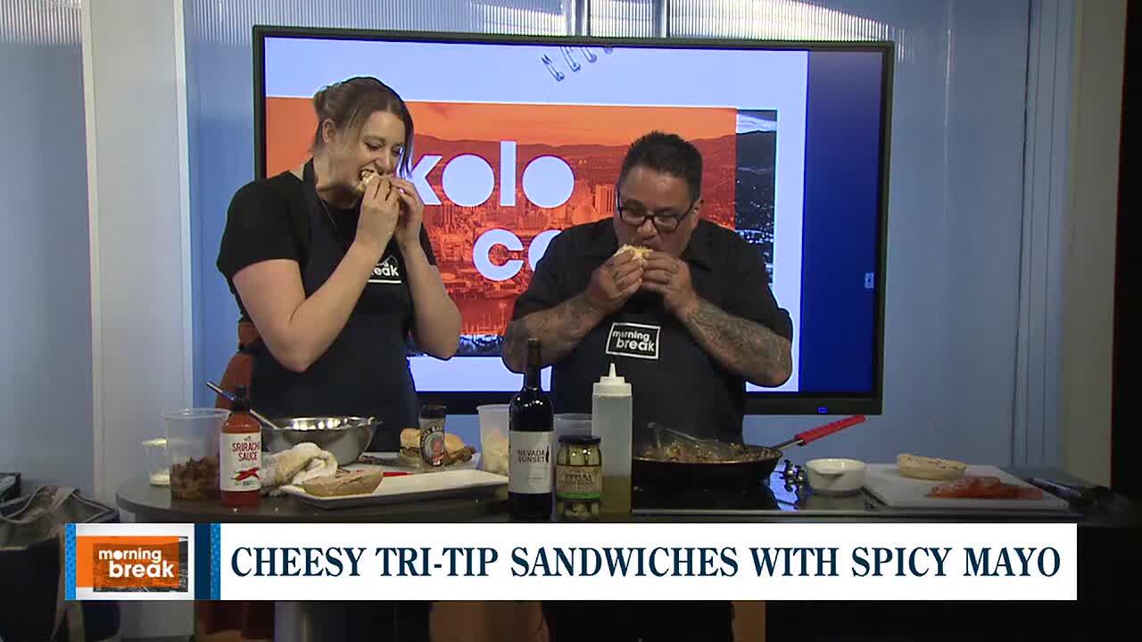 KOLO Cooks: Cheesy tri-tip sandwiches with spicy mayo