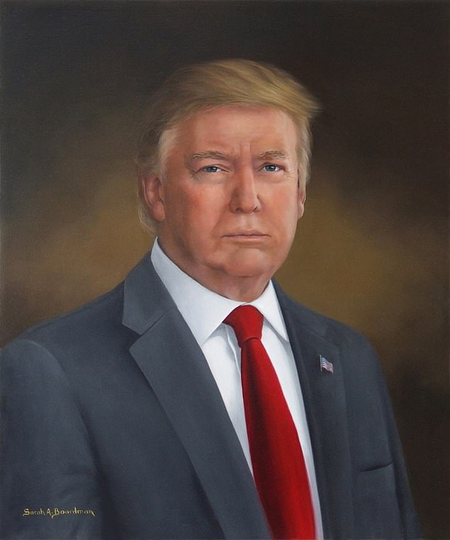 Artist reveals inspiration for 'unflattering' Trump portrait