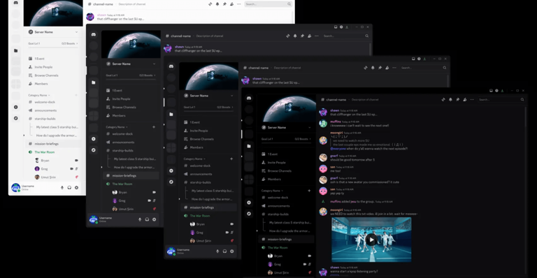 Discord’s refreshed UI includes a new overlay and full dark mode