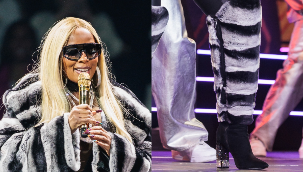 Mary J. Blige Dons Custom Jennifer Le Chinchilla Fur Coat and Matching ...