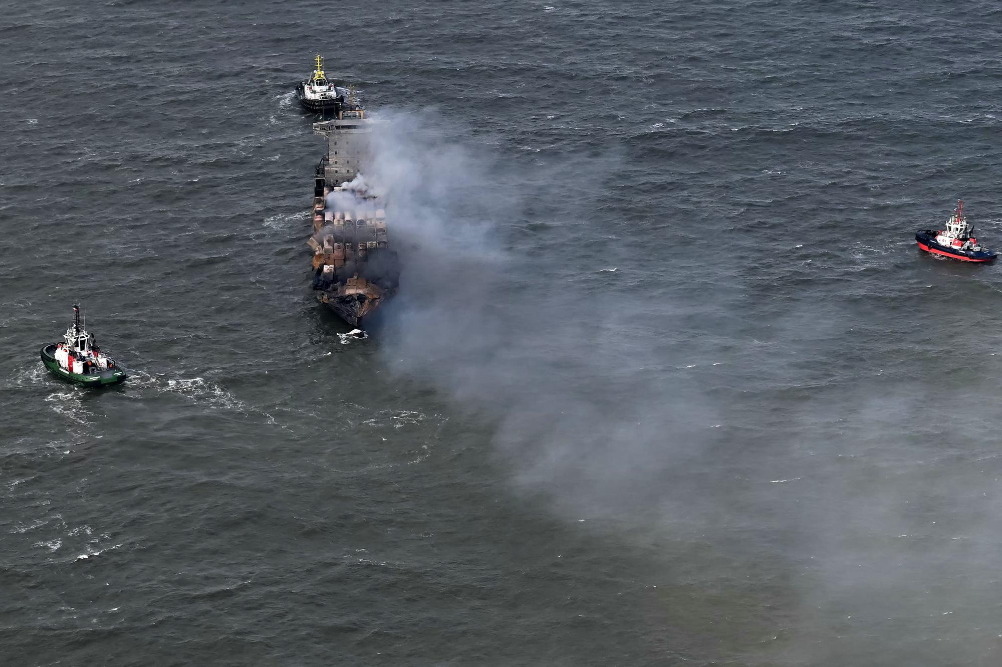Solong container ship severely damaged in Stena Immaculate North Sea ...