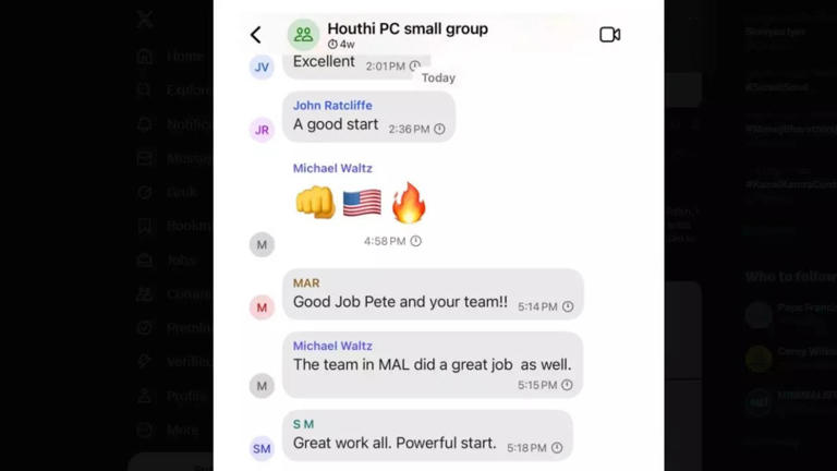 Leaked Signal chats reveal US officials JD Vance,Tulsi Gabbard, others ...