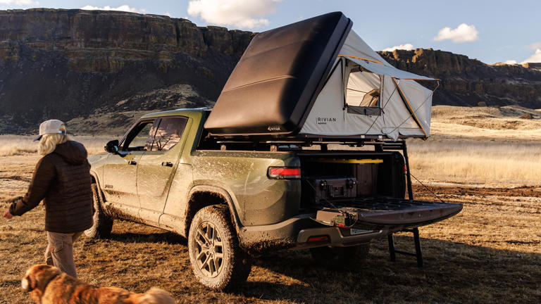 Rivian’s New Hardshell Tent Turns Your R1 Into A Home On Wheels—If You ...