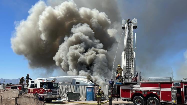 See smoke? Phoenix firefighters respond to fire at scrap yard