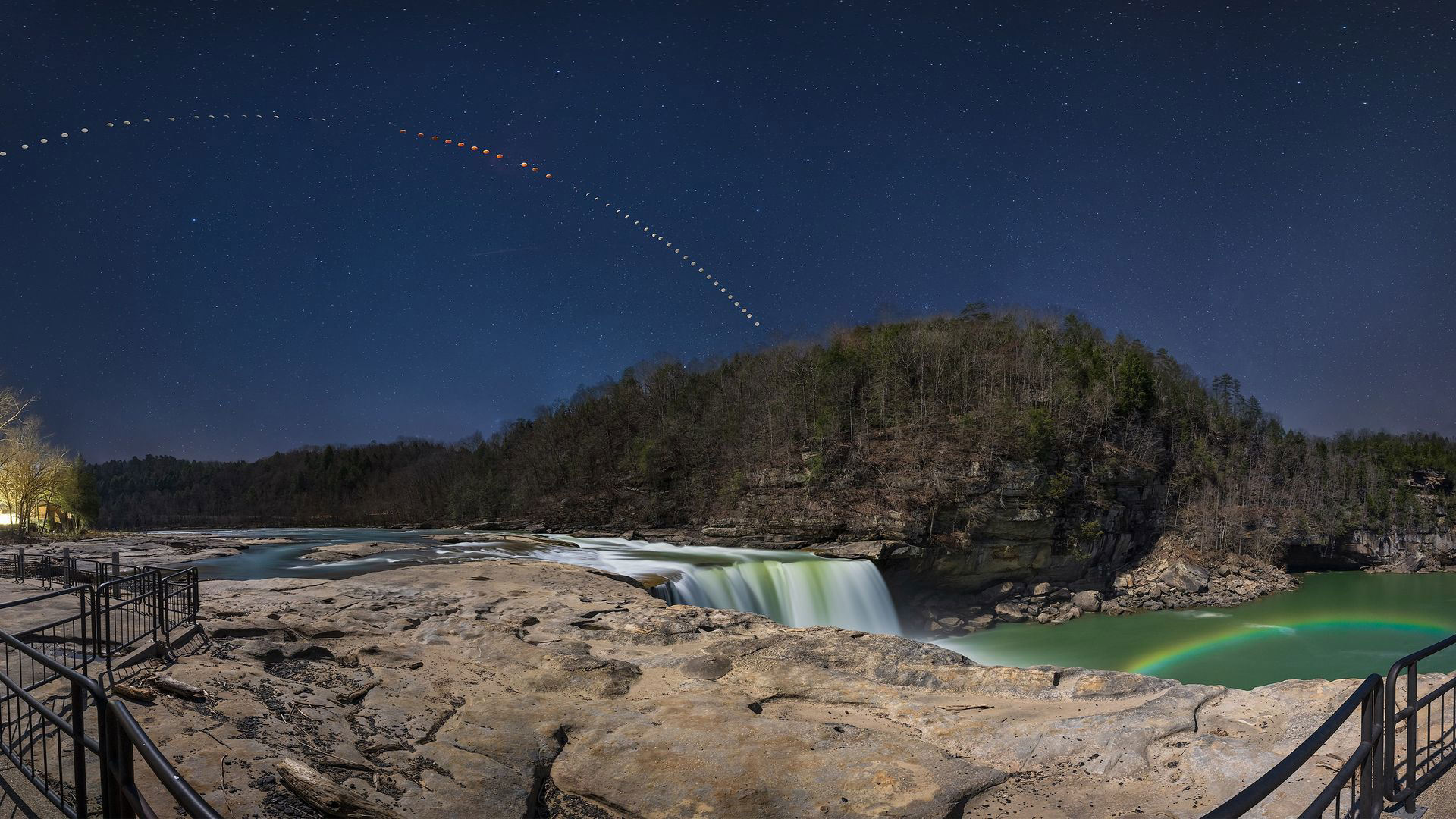 Rare moonbow shines below total lunar eclipse in stunning photo: 'This ... Rare moonbow shines below total lunar eclipse in stunning photo: 'This ...