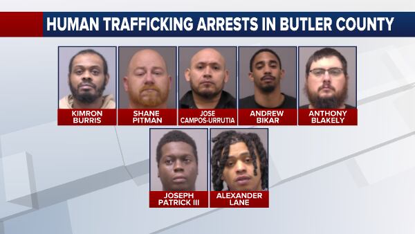 Human trafficking investigation in Butler County leads to 7 arrests