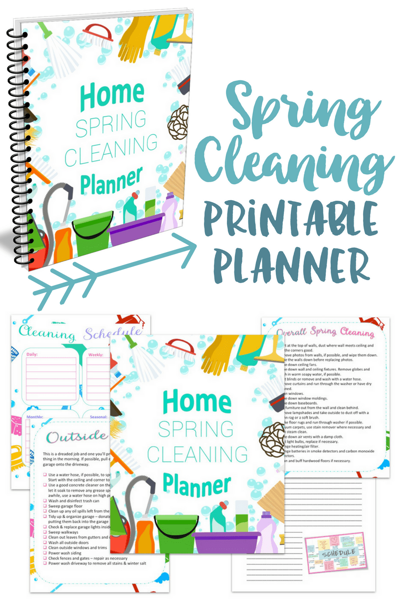 Spring Cleaning Printable Planner