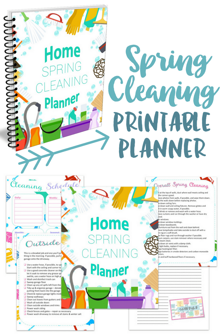 Spring Cleaning Printable Planner