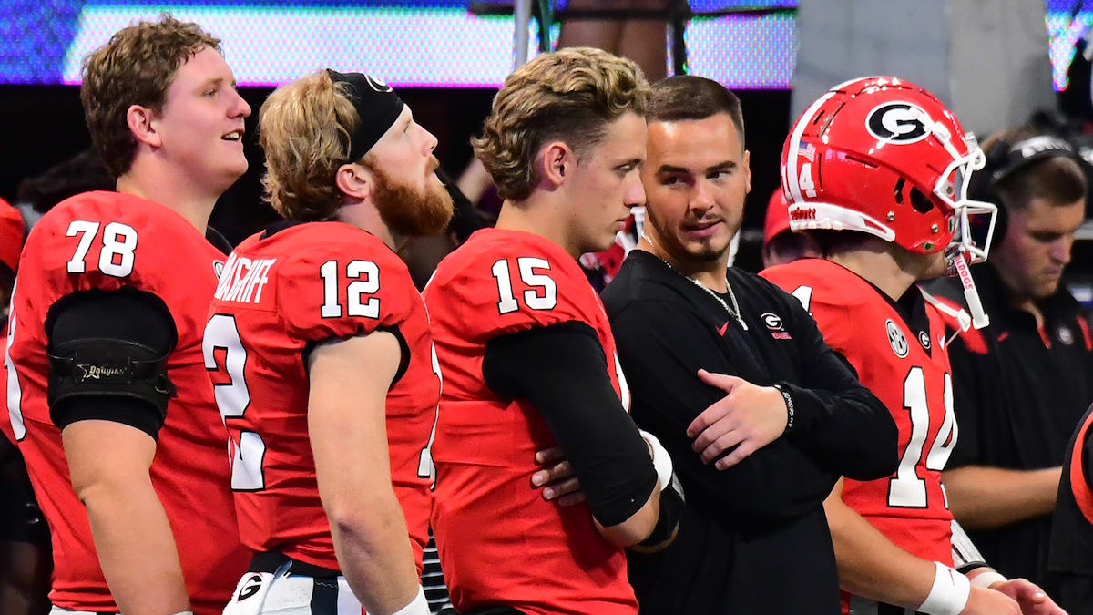 Gunner Stockton takes sly parting shot at Carson Beck when asked about ...