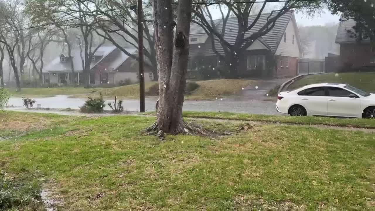 Dallas weather: Tuesday storms bring hail, showers across North Texas