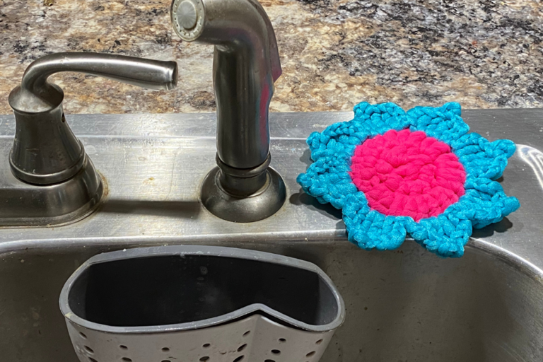 Flower Scrubby Crochet Pattern