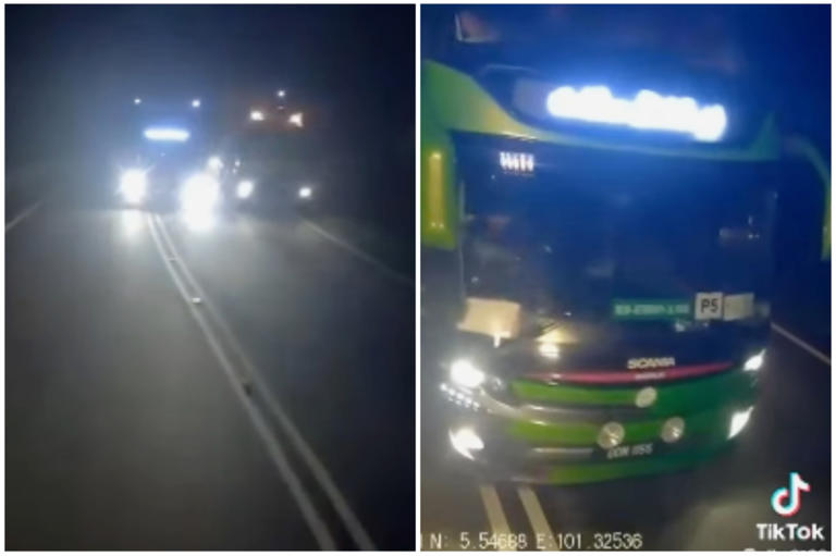 E-Mutiara suspends bus driver after dangerous overtaking goes viral ...