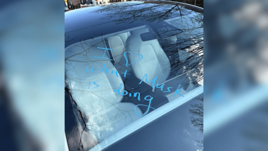 ‘We don’t appreciate it:’ DC Tesla owner speaks after car is vandalized ...