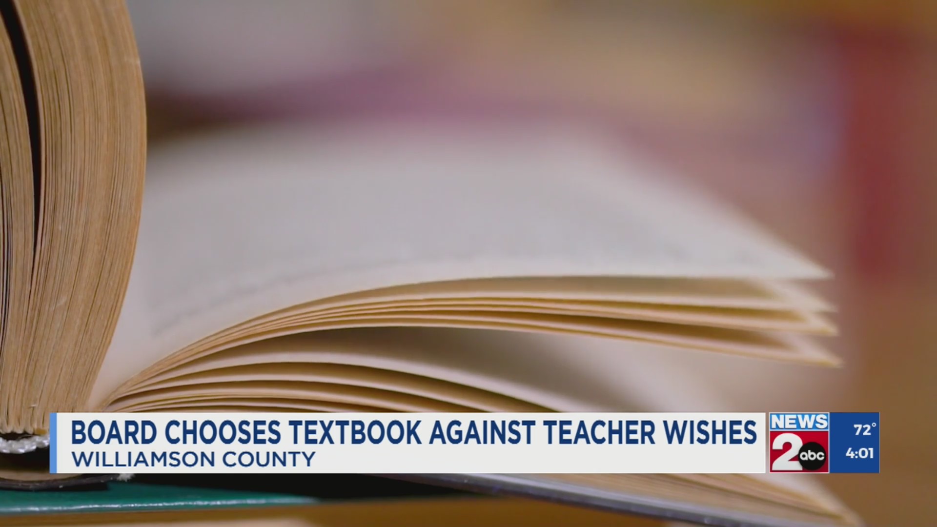 Board chooses textbook against teacher wishes