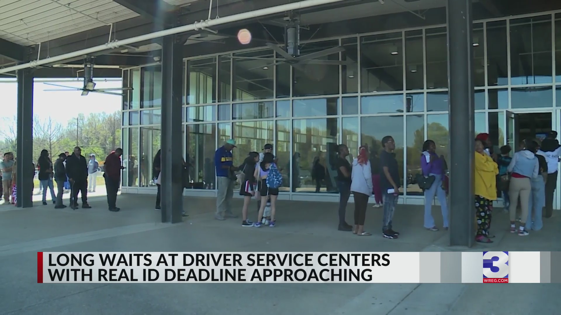 Long lines at DMV due to Real ID deadline