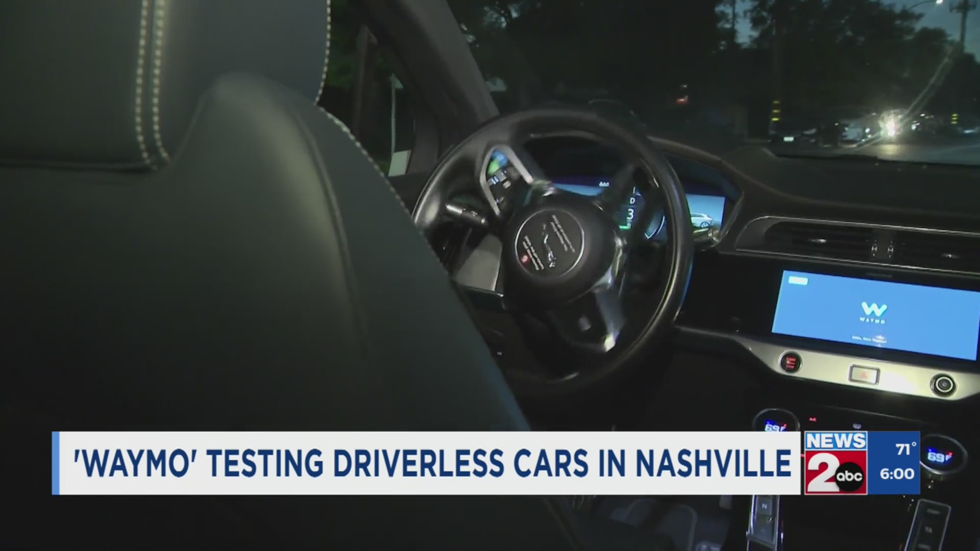 Waymo testing driverless cars in Nashville, TN