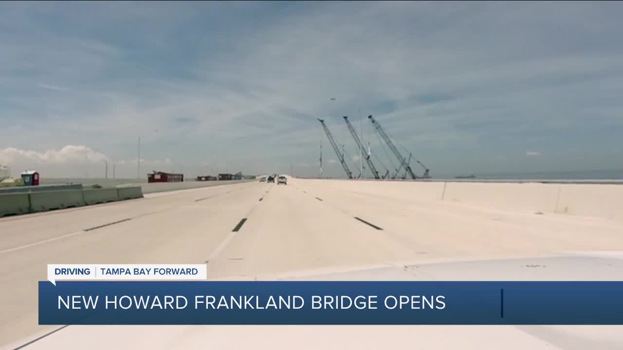 Drivers experience new Howard Frankland Bridge