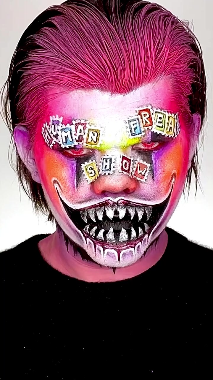 I Transformed Into a Terrifying Clown – You Won’t Believe the Eyes!