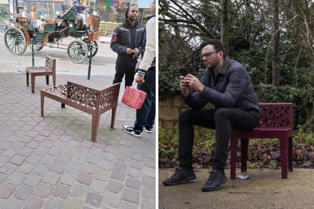 Trowbridge doppelganger benches spotted in Brussels