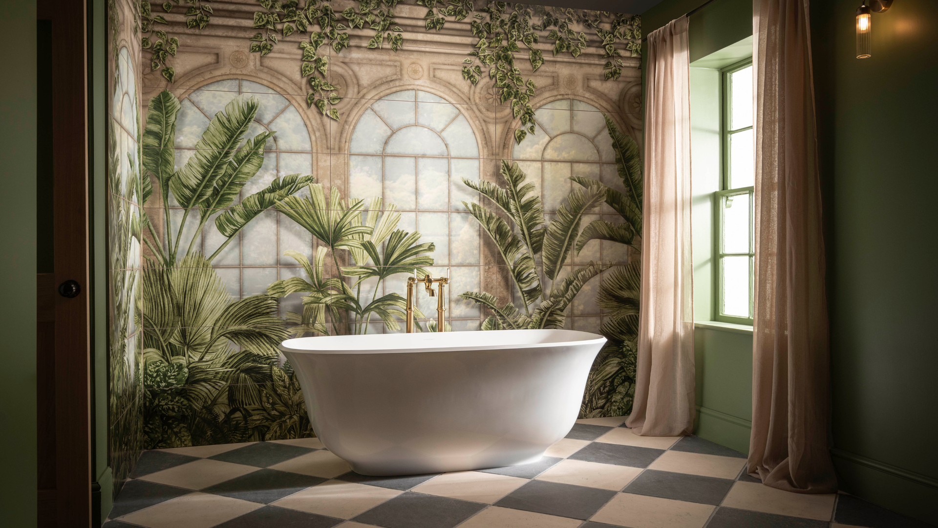 I've Been Obsessing Over Bathroom Tile Murals — Here's How They Work ...