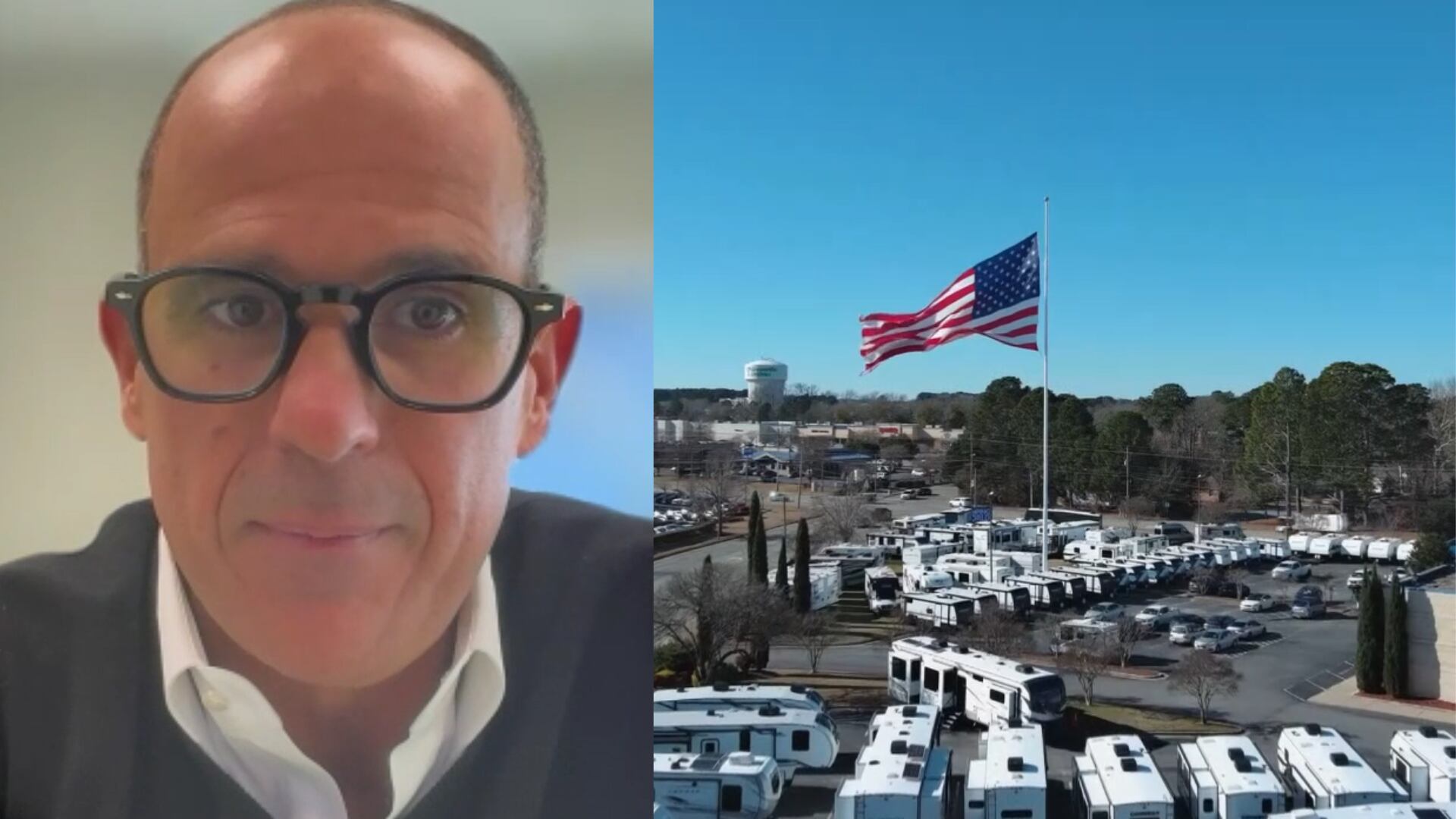 Camping World CEO sends new message about huge American flags